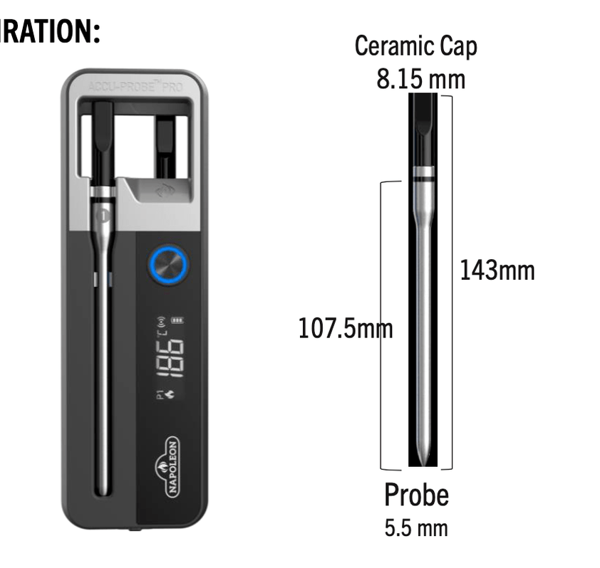 Napoleon ACCU-PROBE PRO Wireless Thermometer | 70111 — BBQing.com USA