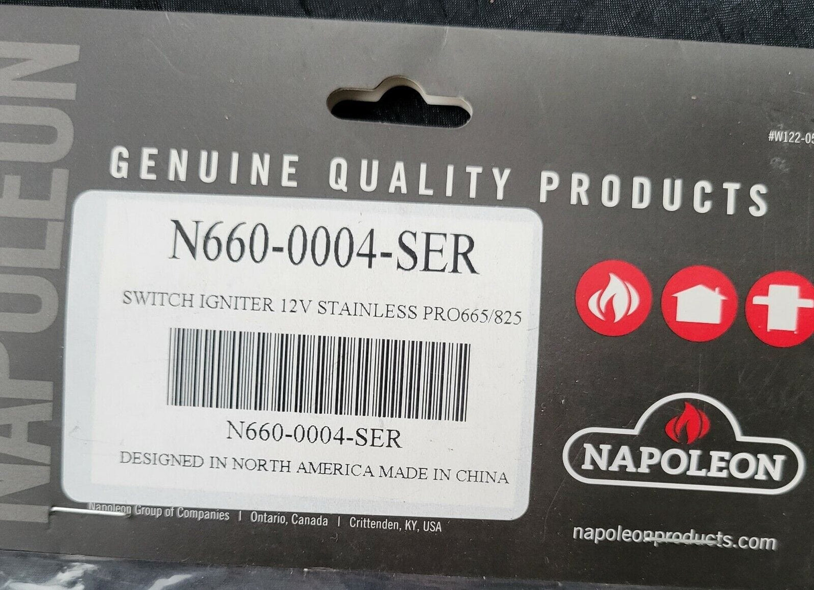 Napoleon Igniter Switch w harness ( BIPRO665 & PRO665) | N660-0004-SER ...
