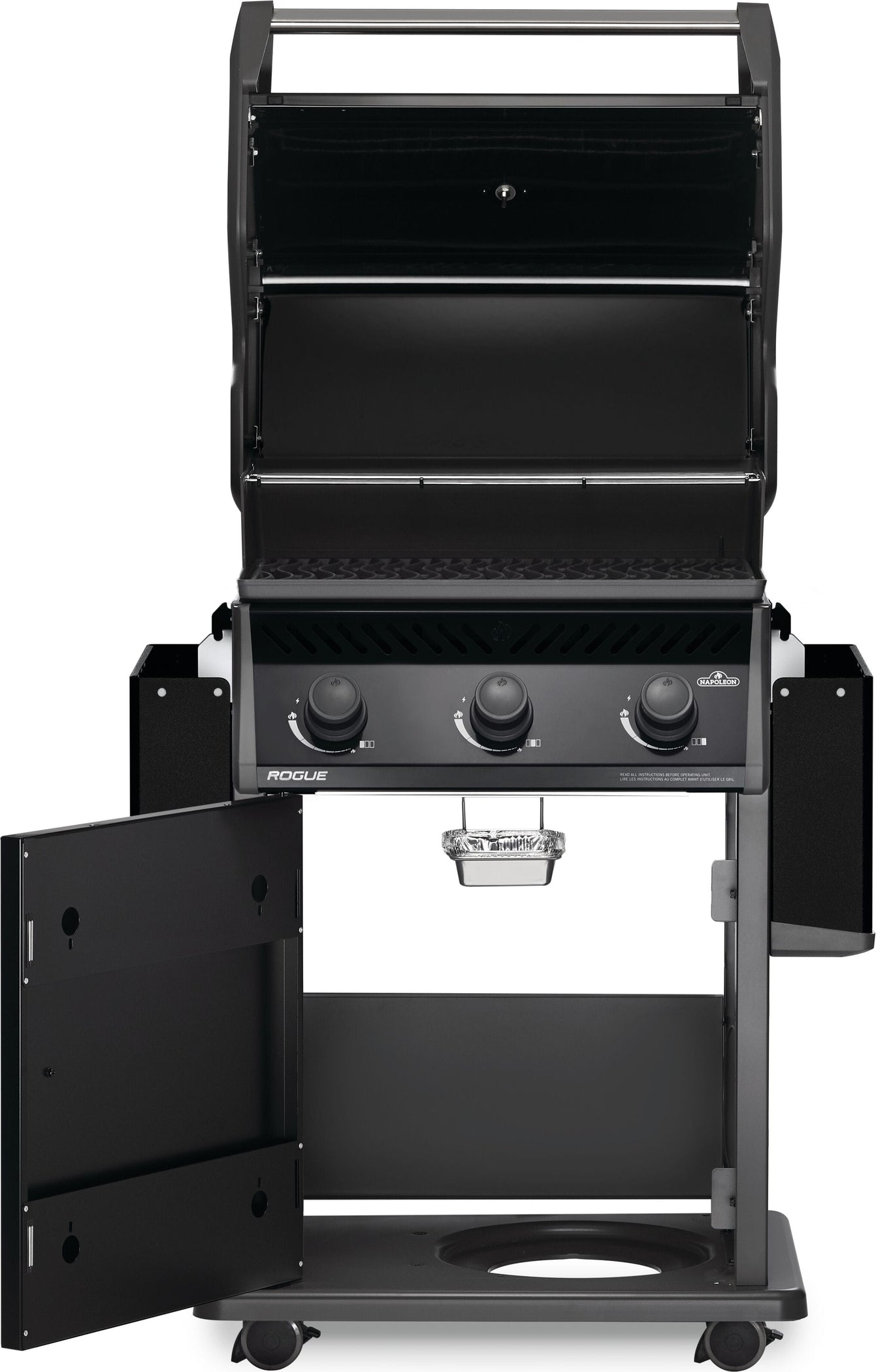 Napoleon Rogue 425 3-Burner Grill with upgraded stainless steel grates ...